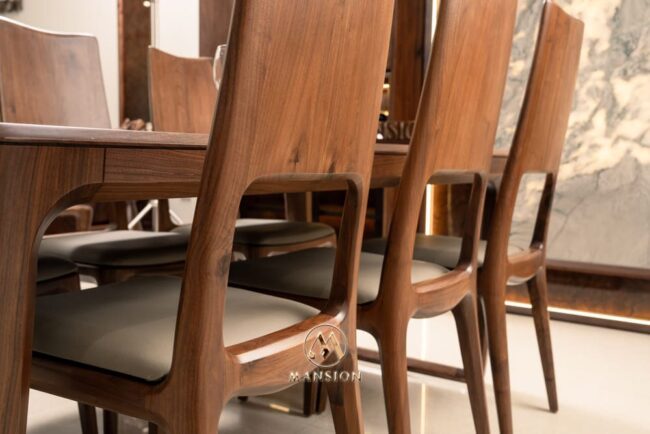 Bàn ghế ăn gỗ óc chó BGA-M037 - Nội thất gỗ óc chó Mansion